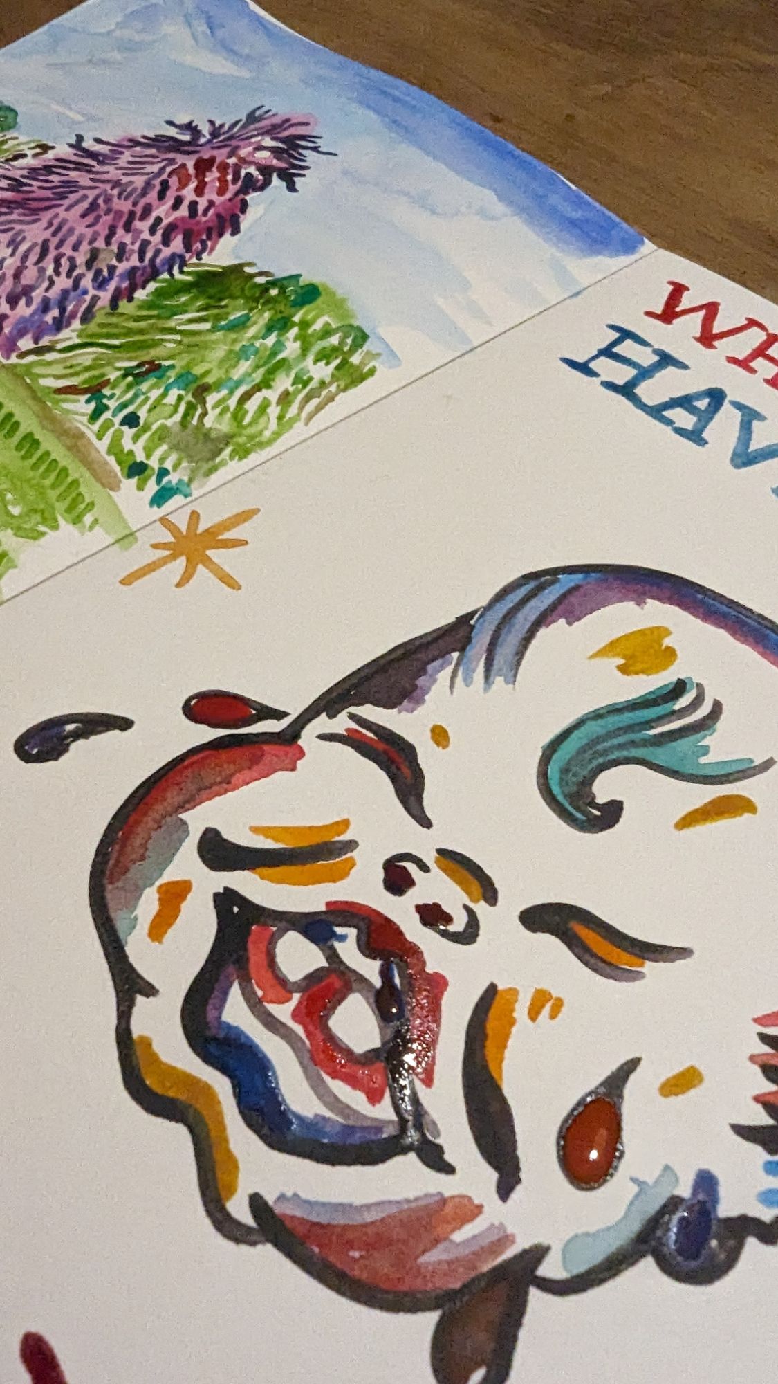 Tonight’s watercolour – Robin Harrison